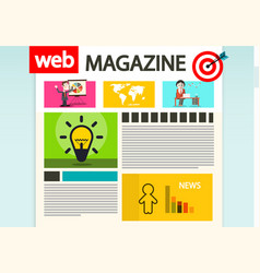 Magazine template Royalty Free Vector Image - VectorStock