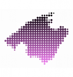 Map of mallorca Royalty Free Vector Image - VectorStock