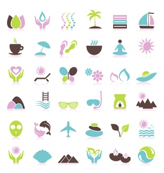Set of spa symbols Royalty Free Vector Image - VectorStock