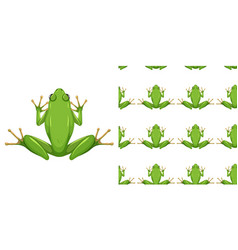 Green frog Royalty Free Vector Image - VectorStock