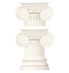 Ionic column Royalty Free Vector Image - VectorStock