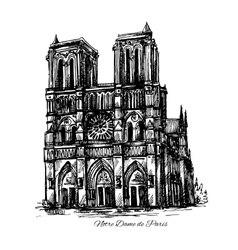 Isometric infographic notre dame de paris - hd Vector Image