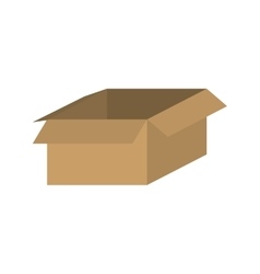 Soccer ball in a box isolated over white Vector Image