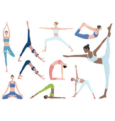 Woman doing dead bug exercise Royalty Free Vector Image