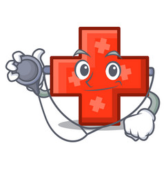 Doctor plague mascot Royalty Free Vector Image