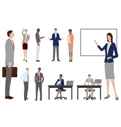 Business people team Royalty Free Vector Image