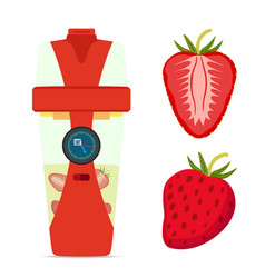 Strawberry barrow Royalty Free Vector Image - VectorStock