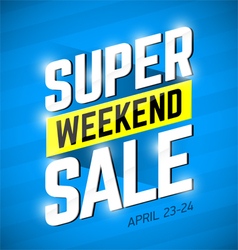 Weekend coming - flat design Royalty Free Vector Image