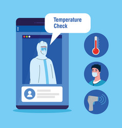 Thermometer tempering measurement celsius Vector Image