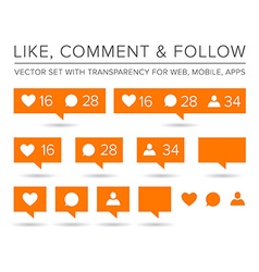 Follow icon Royalty Free Vector Image - VectorStock