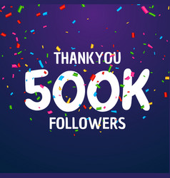 50000 followers Royalty Free Vector Image - VectorStock