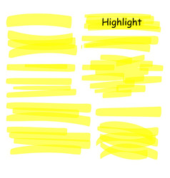 Marker highlight stripes Royalty Free Vector Image