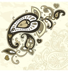 Hand drawn paisley ornament Royalty Free Vector Image