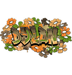 Donald graffiti name text design Royalty Free Vector Image