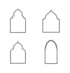Mosque window icon Royalty Free Vector Image - VectorStock