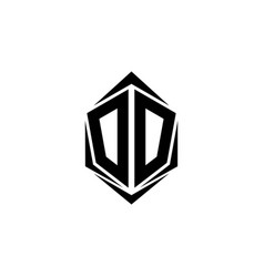 Initial dd logo design with cool style Royalty Free Vector