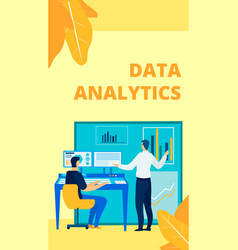Technologies data streams digital poster Vector Image