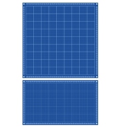 Blue square grid blueprint Royalty Free Vector Image