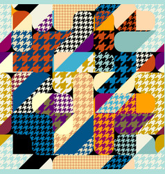Textile patchwork square Royalty Free Vector Image