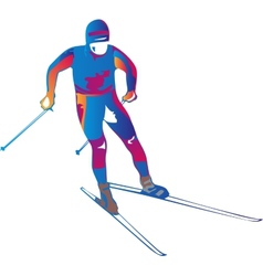 Skier Royalty Free Vector Image - VectorStock