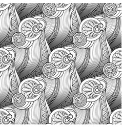Pattern with sea or ocean wave for marine design Vector Image