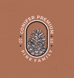 Conifer logo icon Royalty Free Vector Image - VectorStock