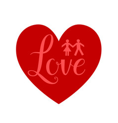 Spring blooming red hearts branch Royalty Free Vector Image