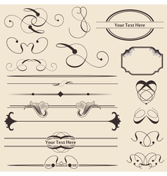 Decorative design elements and page decor Vector Image