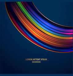 Abstract shiny color wave design element Vector Image