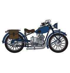 Blue motocross bike Royalty Free Vector Image - VectorStock