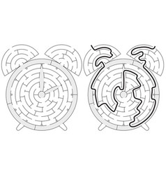 Easy rainbow maze Royalty Free Vector Image - VectorStock