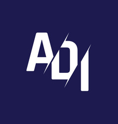 Ba logo monogram with diamond shape design Vector Image