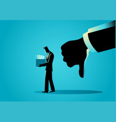 Emoticon doing thumb down Royalty Free Vector Image