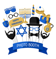 Photo booth props collection for party isolated Vector Image