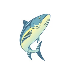 Cartoon pelican eating fish Royalty Free Vector Image