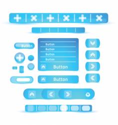 Web buttons with icons Royalty Free Vector Image