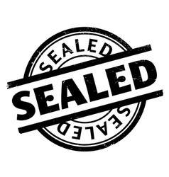 Sealed package rubber stamp Royalty Free Vector Image