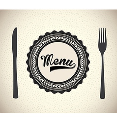 Menu icons over beige background Royalty Free Vector Image