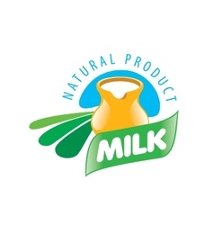 Milk logo Royalty Free Vector Image - VectorStock