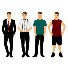Wedding men s suit and tuxedo Royalty Free Vector Image