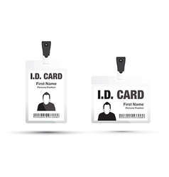 Press id card design template Royalty Free Vector Image