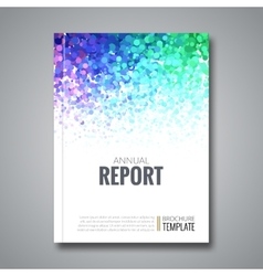 Business report design background with colorful Vector Image