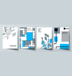 Modern book cover design template in a4 Royalty Free Vector