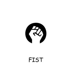 Hand fist logo design Royalty Free Vector Image