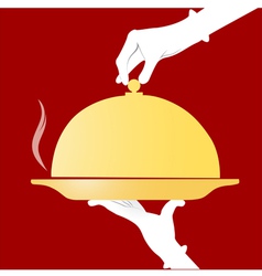 Food service catering logo icon for design menu Vector Image