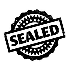 Sealed package rubber stamp Royalty Free Vector Image