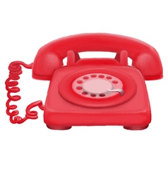 Phone red Royalty Free Vector Image - VectorStock