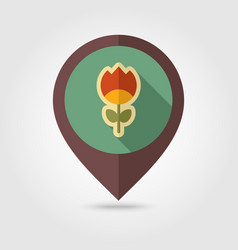 Botany lavender icon flat style Royalty Free Vector Image