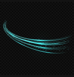 Circle golden light tracing effect Royalty Free Vector Image