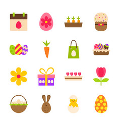 Easter icon set Royalty Free Vector Image - VectorStock